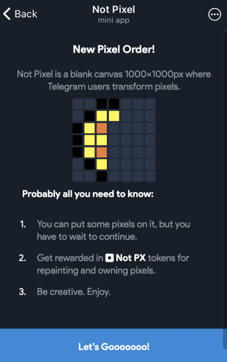 Not Pixel ($PX) Airdrop by Notcoin
